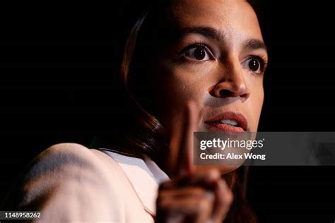 U S Rep Alexandria Ocasio Cortez Speaks During A Rally At Howard