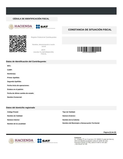 ¿qué Es La Constancia De Situación Fiscal