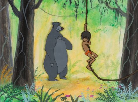 The Jungle Book Mowgli And Baloo Production Cel Setup With 58 Off