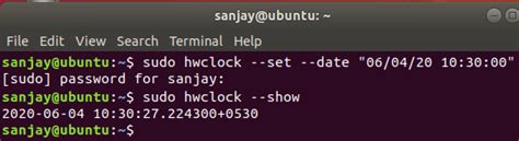 setting date time and time zone on ubuntu linux