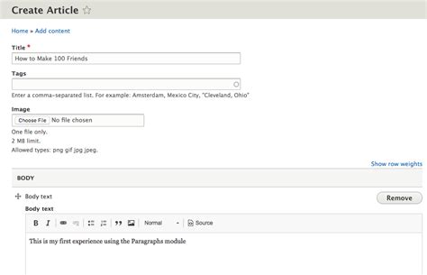 the ultimate tutorial for drupal s paragraphs module ostraining