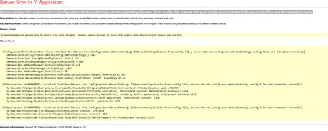 could not load the umbracocoreconfiguration extending umbraco our