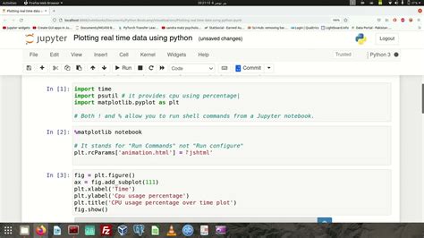 plotting real time data in python youtube