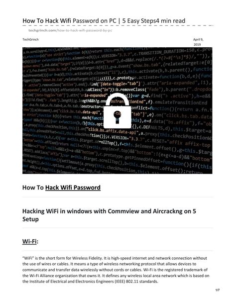 how to hack wifi password on pc 5 easy steps by tech grinch issuu