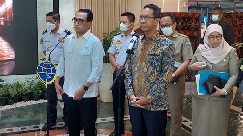 Temui Menhub Pj Gubernur Dki Heru Bahas Investor Mrt Hingga Park And Ride