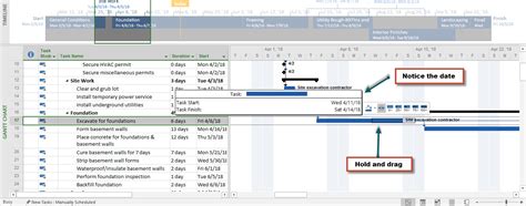 how to split tasks in microsoft project 2016