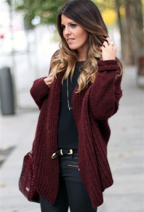Comfortable Yet Stylish Outfit Ideas With Oversized Cardigans