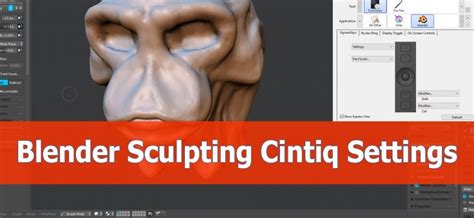 blender sculpting settings for the wacom cintiq 13 hd