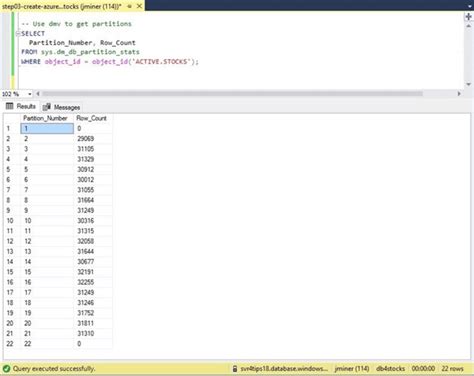 Azure Sql Database Table Partitioning Example