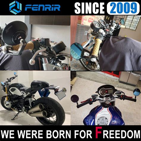 Mua Fenrir Cnc Aluminum Alloy Round Cafe Racer Retro Black Motorcycle