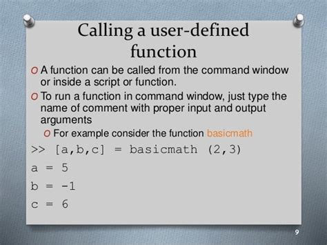 how to define a function in matlab example