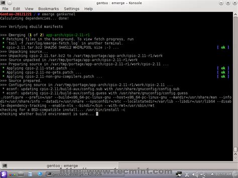 gentoo linux installation guide with screenshots part 2