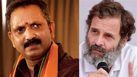 Lok Sabha Elections 2024 Who Is K Surendran Bjps Challenger To Rahul
