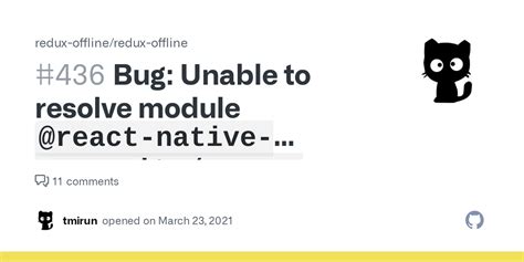 bug unable to resolve module ` react native community async storage