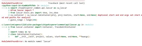modulenotfounderror no module named lascar tools newae forum