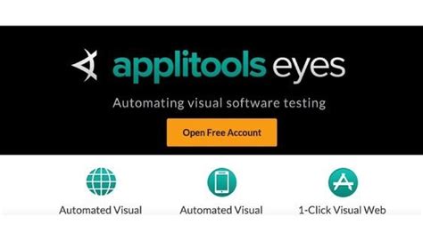 automated visual testing with applitools