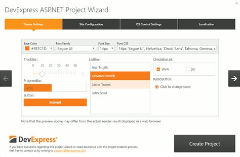 responsive web application template asp web forms controls