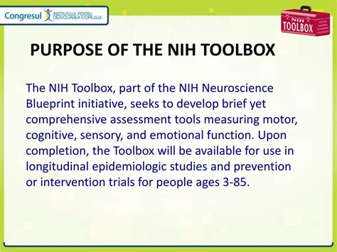 Ppt The Nih Toolbox Assessment Of Function Across The Lifespan