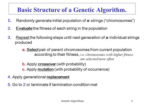 Comp305 Part Ii Genetic Algorithms Genetic Algorithms Ppt Video