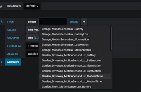 influxdb grafana persistence and graphing tutorials and examples