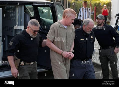 Alex Murdaugh Is Led To The Colleton County Courthouse By Sheriffs