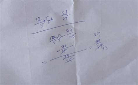 20 divide the sum of 12 5 and 21 25 by their difference