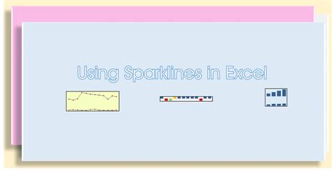how to use sparklines in excel