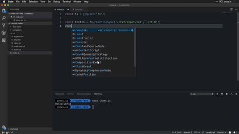 reading and writing files nodejs youtube