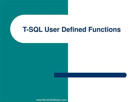 ppt user defined functions in sql server 2005 powerpoint