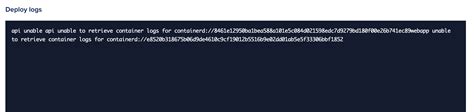 app platform deployment error unable to retrieve