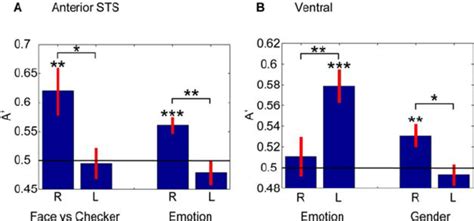 Laterality Effects A In The Anterior Sts Region The Decoding Accuracy