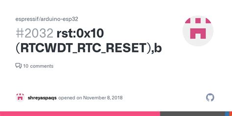 rst 0x10 rtcwdt rtc reset boot 0x13 · issue 2032 · espressif arduino