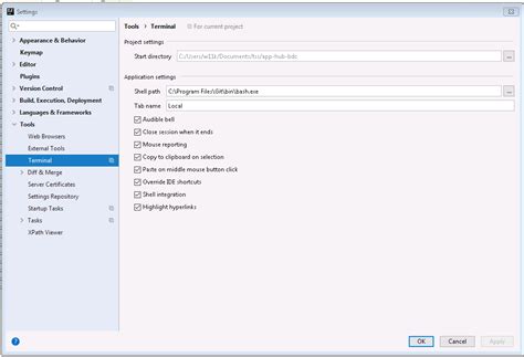 thecodecampus → use git bash cmder or conemu as default terminal in