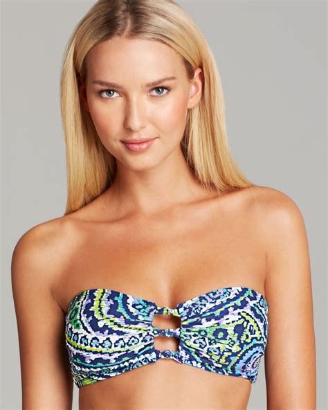 Lyst Ralph Lauren Lauren Matira Paisley Knot Tie Back Bandeau Bikini