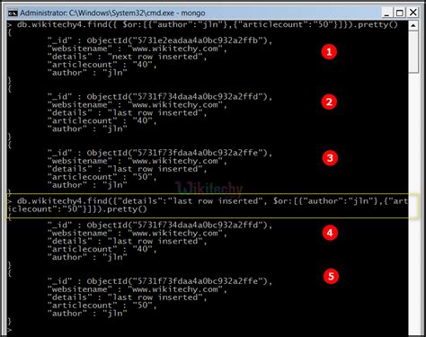 mongodb and and or operation mongodb tutorial wikitechy
