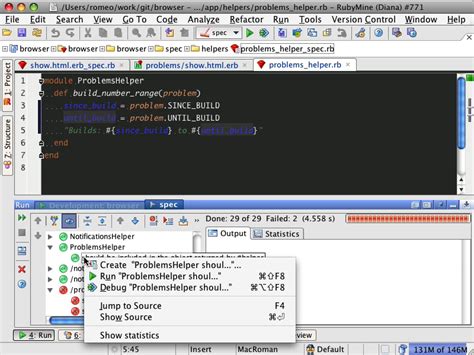 bdd with rspec in rubymine the rubymine blog