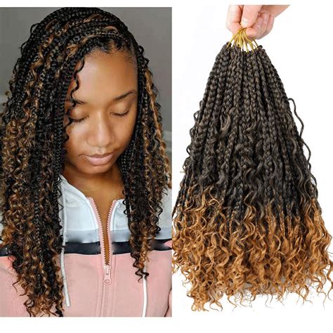 Buy Goddess Box Braids Crochet Hair 14 Inch Boho Box Braids Crochet Box