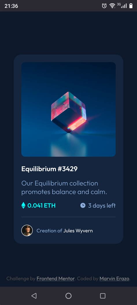 github marvin erazo nft card nft card component using html and sccc
