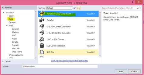 how to use angularjs in asp mvc and entity framework infragistics