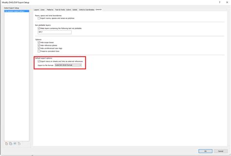 revit dwg dxf export unwanted elements in autocad model view