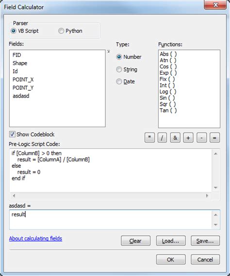 if then with vbscript in arcgis field calculator giving error 000539