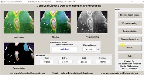 Corn Leaf Disease Detection Using Matlab Project Source Code