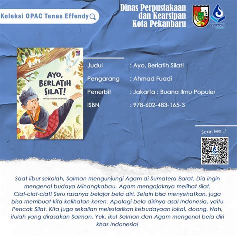Sinopsis Buku Ayo Berlatih Silat Dinas Perpustakaan Dan Kearsipan