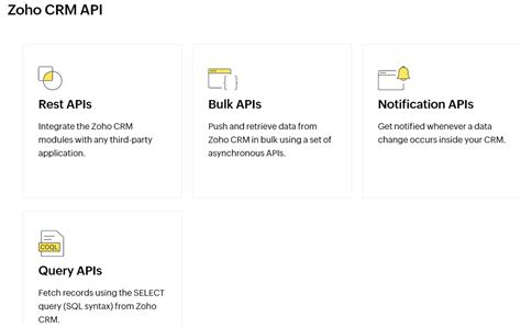 zoho rest apis