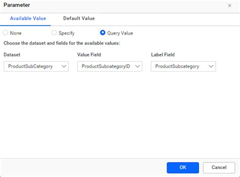 add cascading parameters to your report bold reports