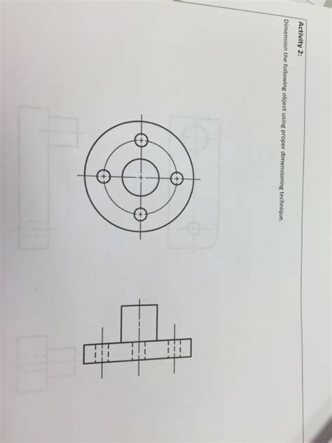 solved dimension the following object using proper