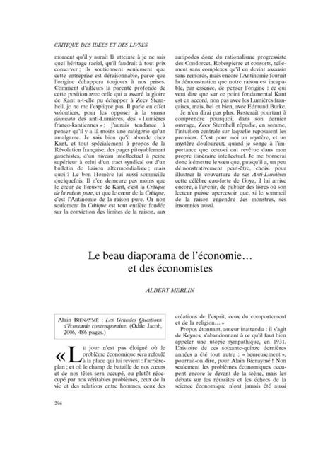 Le Beau Diaporama De Léconomie Et Des économistes Commentaire