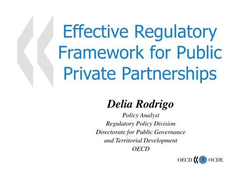 Ppt Effective Regulatory Framework For Public Private Partnerships