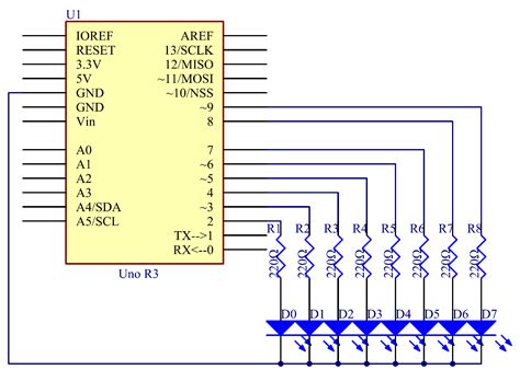 Flowing Led Lights With Arduino Uno R3 Trybotics