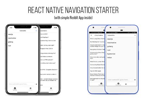 simple yet practical starter with react native navigation v6